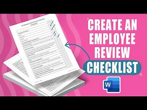 Employee Performance Review Checklist | Quick AI trick