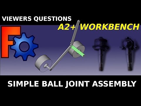 FreeCAD: Very Basic Ball Joint Assembly A2plus Workbench, Mechanic Animation, Beginners Tutorial