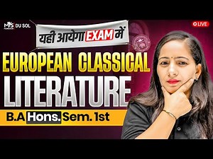 European classical literature | B.A Hons. Semester 1st Important Question with Answer 100% Pass