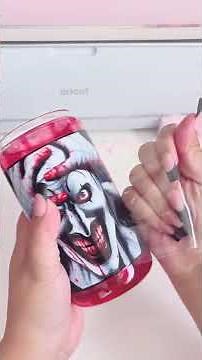 Terrifier blood drip snow globe tumbler 🩸 #customtumblers #snowglobetumbler #tumbler