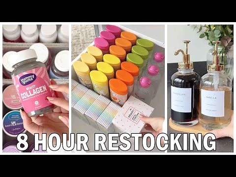 8 Hour Restocking ASMR Videos To Help You Fall Asleep | Cleaning, Organising & Satisfying Sounds ✨