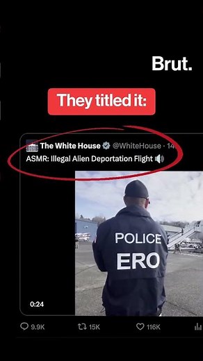 White House shares ASMR deportation video