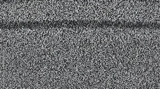 Rapid transition from square digital data block corruption into heavy white noise television interference pattern and screen flicker heavy white noise, cyber, error