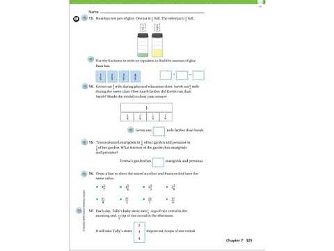 GoMath! Chapter 7 Review/Test - Adding and Subtracting Fractions (Video 3 of 3)