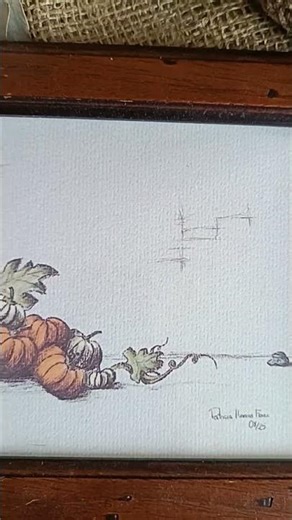 Wall Art Print for Fall Decor - Cottage Core and Farm House - A Pumpkin Bucket