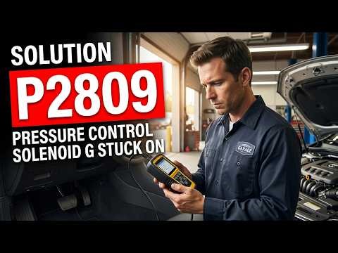 HOW TO FIX P2809 OBD II ERROR CODE - Pressure Control Solenoid G Stuck On