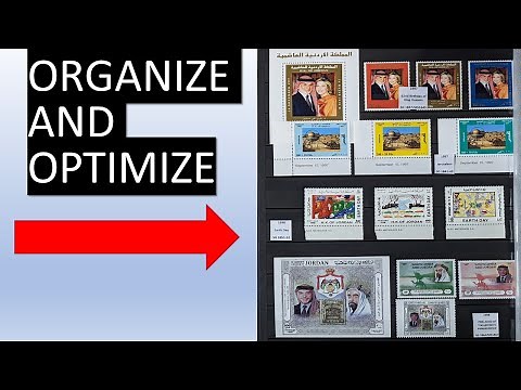 How to Organize and Optimize Your Stamp Collection (FREE Template)