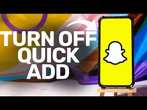 How To Turn Off Quick Add On Snapchat 2025 (iPhone & Android)