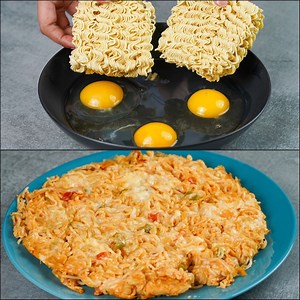 1.6M views · 10K reactions | New Noodles Snacks Recipe | Cheese Egg Noodles Recipe | Quick & Easy Noodles Omelette | N'Oven Foods | Facebook