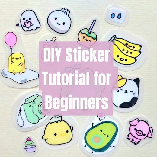 Easy DIY Sticker Tutorial | Simple Handmade Stickers for Beginners
