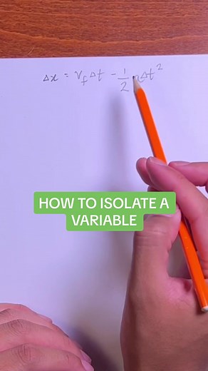 Rearranging Physics Equations for Grade 11