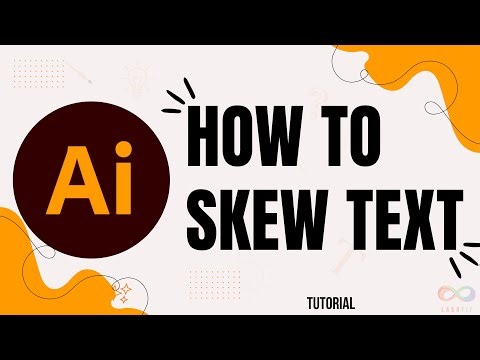 How to skew text in Illustrator