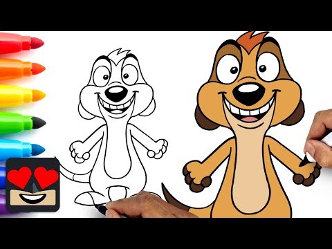 How To Draw Timon | The Lion King