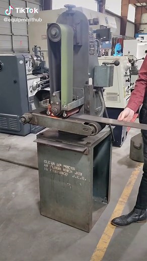 Timesavers wide belt sander #sanding #metalwork #metalworking #metalfab #metalfabrication #sander #machine #machinery