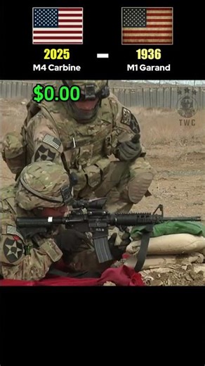 Modern M4 Carbine vs WWII Era M1 Garand Evolution Of The US Primary Infantry Rifle
