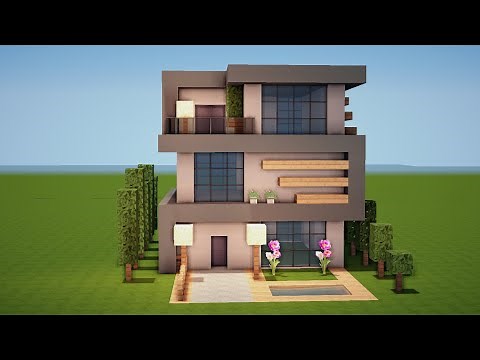 MODERNES HOCHHAUS in MINECRAFT bauen TUTORIAL [HAUS 214]