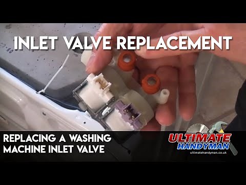 Washing machine fills with water | replacing a washing machine inlet valve