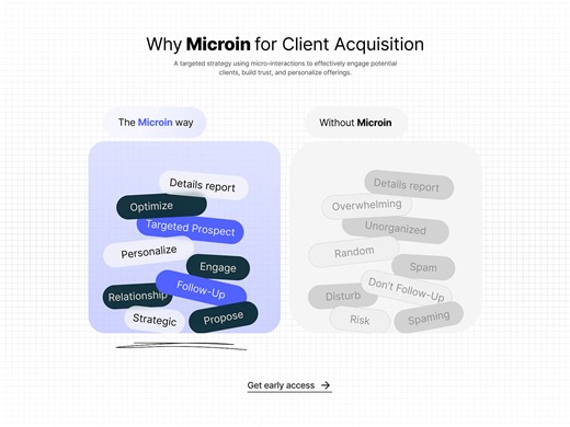Website comparison section design.