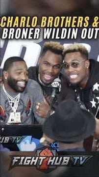 Charlo Brothers & Adrien Broner WILDING OUT at a press conference! #TBT 😂