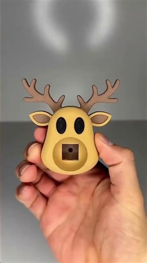 3D Printed Rudolph The Red Nose ClickerSTL: https://makerworld.com/models/2021573