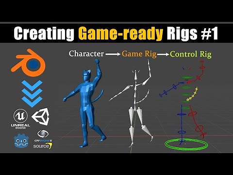 [Blender] Game-ready Rigs #1 - (Unreal/Unity/Godot)