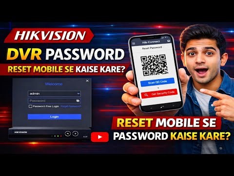 hikvision dvr ka password reset kaise kare // hikvision dvr forgot password reset