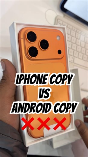 iPhone Copy Vs Android Copy❌❌❌ #techtech #smartphone #unboxing #cellphone #tech