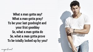 20K views · 511 reactions | Jonas Brothers - What A Man Gotta Do (Lyrics) Credit to right owners | Musica Space | Facebook