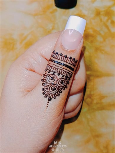 Easy Finger Mehndi Design Tutorial for Beginners