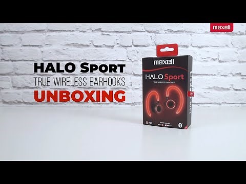 MAXELL HALO Sport True Wireless Earhooks Unboxing