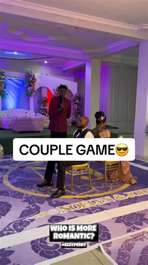 I love playing this game at my event, how well do you know your spouse?? This couple came with the vibes😍😍🥰😋😋 #mcinwarri #mcduties #mcindeltastate