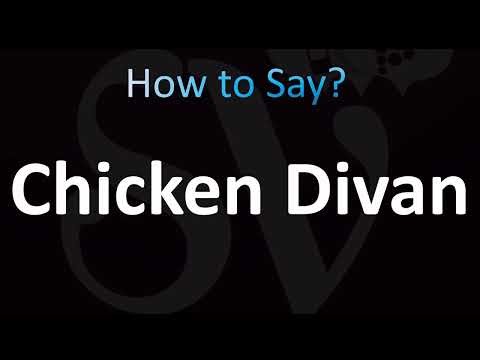 How to Pronounce Chicken Divan (CORRECTLY!)