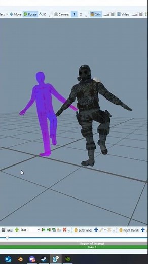 iPi Mocap Studio - Motion Capture Test (Dual Kinect V2)