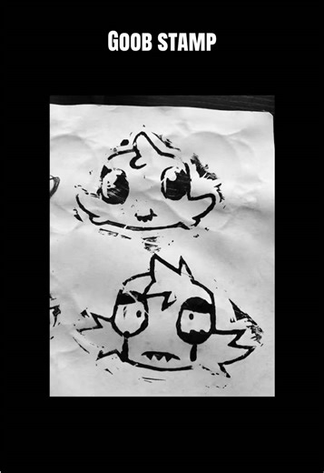 Im really proud of the twisted goob. Also yes both goobs are in the same stamp #dandysworld #dandysworldfanart #goobdandysworld #fyp #goob