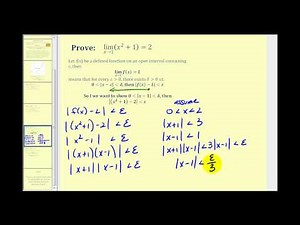 Part 2: Formal Definition of a Limit