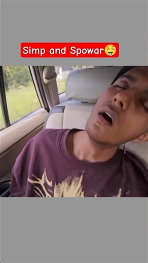 simp and Spowar sleep 😴 🚗💤😪🥱