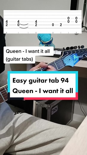 Learn Queen - I Want It All Guitar Riff Easily