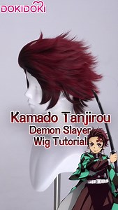 9.7K views · 36 reactions | Wig tutorial - Kamado Tanjirou from Demon Slayer ✨ hope you love this tutorial! This wig is IN STOCK right now and ready to be shipped! Don’t miss it in DOKIDOKI ♥️ #kamadotanjiro #tanjirocosplay #kny #kimetsunoyaiba #demonslayer #cosplay #dokidokicosplay #dokidokicostume | DokiDoki Costumes | Facebook