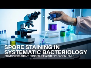 Systematic Bacteriology | Spore Staining | Principle, Reagents, Procedure & Results | BMLS Lecture