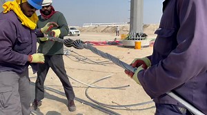 19K views · 234 reactions | Armor rod wrapping #reels #work #facebook | Electrical Transmission line | Facebook