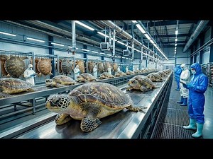 Inside the Turtle Shell Factory | From Turtle Skin To Luxury Premium Products | Full Process