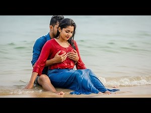 Young Couple Enjoy bathing at beach
