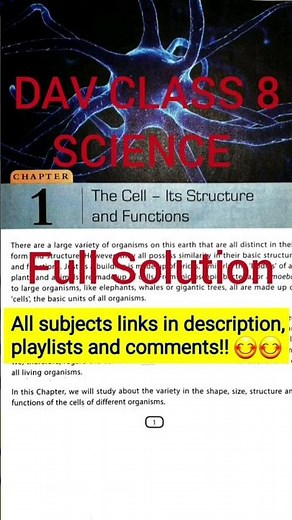 DAV CLASS 8 SCIENCE CHAPTER 1 QUESTION ANSWER | EDUMAGNET