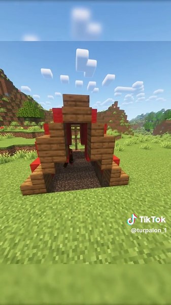 Minecraft easy camp #game #mine #games #building #minecraft #minecraftbuilding #starterhouse #build