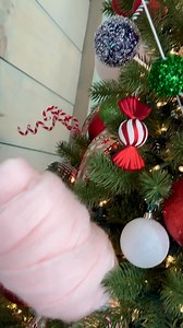 2.7K views · 20 reactions | Do you love adding sweet treats to your Christmas décor? In this video, I’m showing you how to make adorable faux cotton candy, and then how I used them on my Christmas tree! If you want to make your own, I have a full tutorial on my YouTube channel. #Christmas #ChristmasDecor #DIYChristmas #HolidayCrafts #ChristmasTreeDecor | Tina's Country Door | Facebook