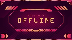 Premium Vector | Stream is offline screen ui Warning banner and message live stream is offline video game is not available social media offline interface Vector illustration