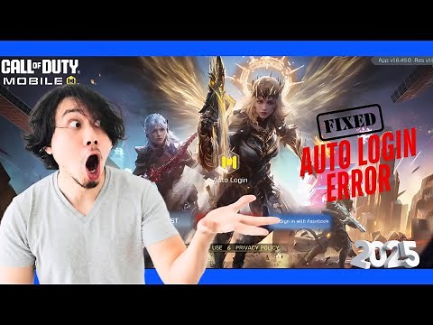 CODM : Auto login error 2025 FIXED!