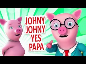 Johny Johny sim papá | miúdos Canções | leitão rima | Johny Johny In Portuguese | Farmees Português