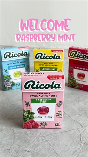We’re welcoming our newest limited-edition Raspberry Mint to the Ricola fam! Embrace the dance of crisp mint and luscious raspberries, bringing the invigorating power of nature to everyone, everywhere! 😌🏔🍃 📍 Get yours at Cold Storage, FairPrice, Guardian, Popular Singapore outlets. While stocks last. #ricola #ricolasg #BreatheInNature | Ricola
