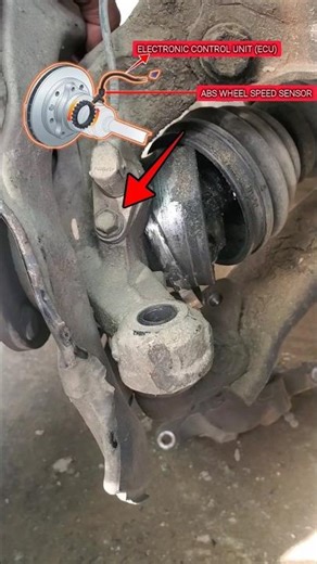 Wheel ABS Sensor Removal | Quick Mechanic Hack! #youtube #shorts #abs